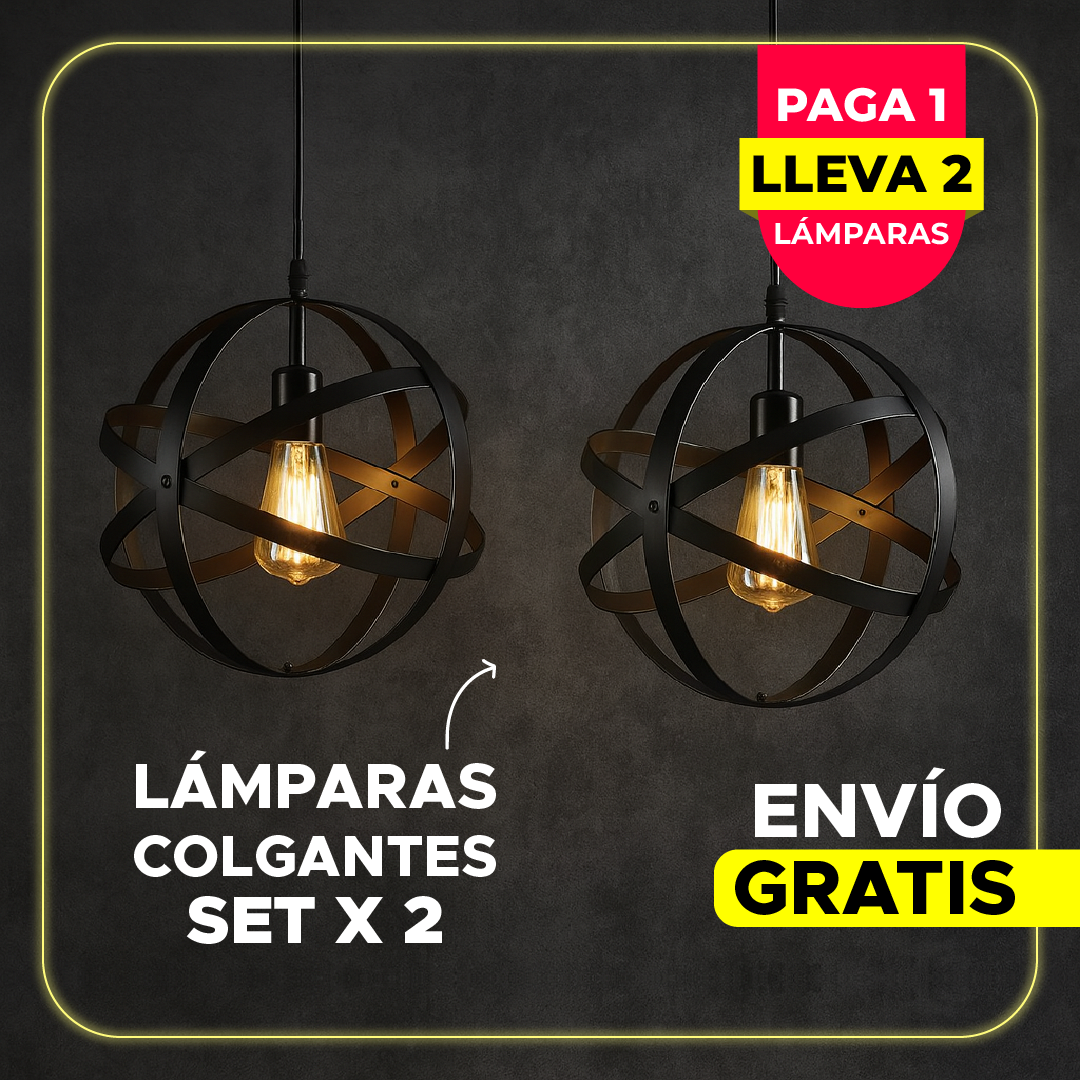 🌟 LUMISET™ DÚO SETX2 LÁMPARAS COLGANTES – Homecol